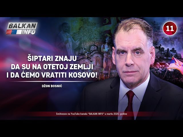 INTERVJU: Džon Bosnić - Albanci znaju da su na otetoj zemlji i da ćemo ...