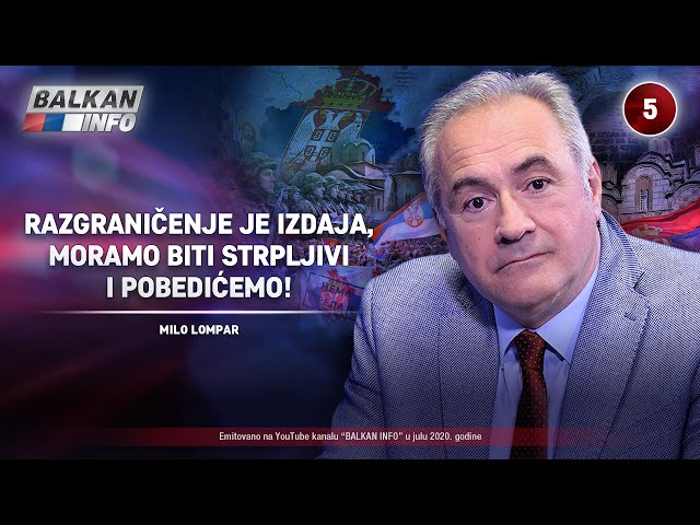 INTERVJU: Milo Lompar - Razgraničenje je izdaja, moramo biti strpljivi ...