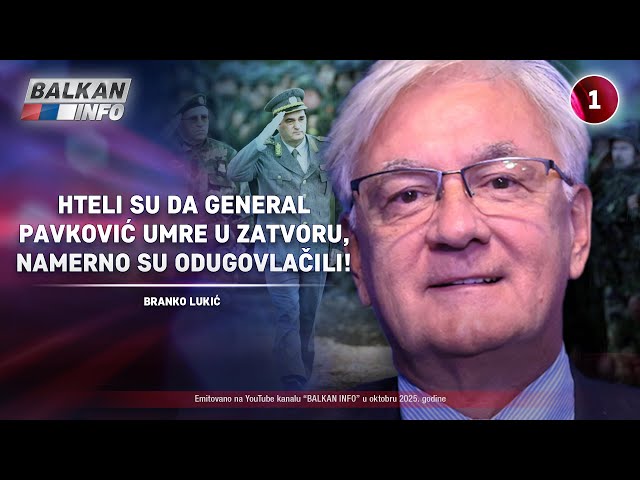 INTERVJU: Branko Lukić – Hteli su da Pavković umre u zatvoru, namerno ...